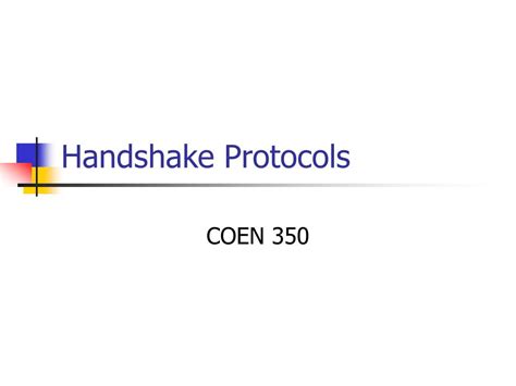 PPT Handshake Protocols PowerPoint Presentation Free Download ID