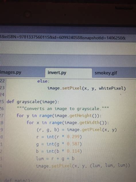 solved gramming exercise 7 7 instructions inverting an image