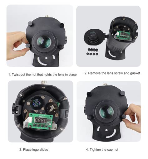 Factory 100w Four Lenses Switching Custom Gobo Projector Light Outdoor