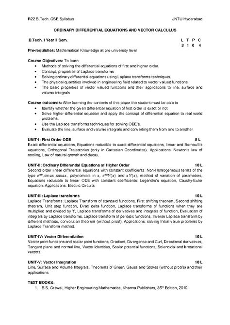 r22 i ii cse odeandvc syllabus r22 b cse syllabus jntu hyderabad