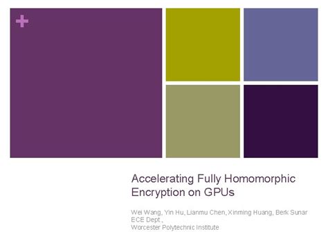 accelerating fully homomorphic encryption on gpus wei wang