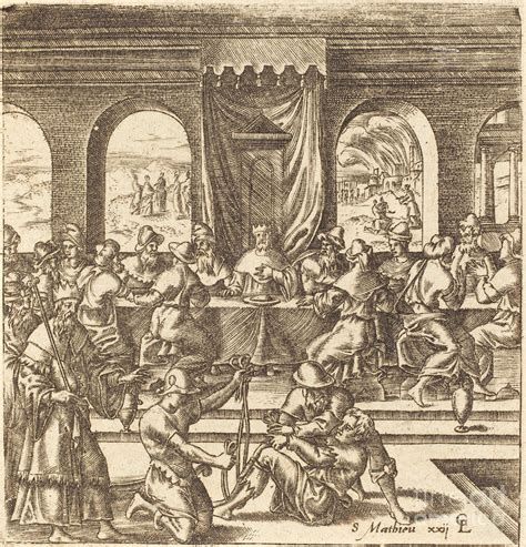 The Parable Of The Marriage Feast Drawing By Lonard Gaultier Fine