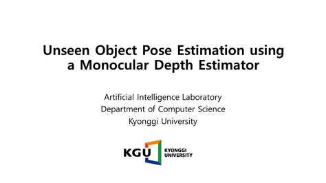 Unseen Object Pose Estimation Using A Monocular Depth Estimator Youtube