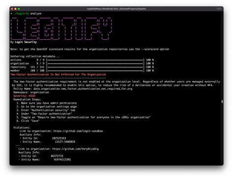 Legitify Open Source Github Security Scanner From Legit Security