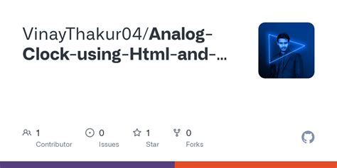 GitHub VinayThakur04 Analog Clock Using Html And Css