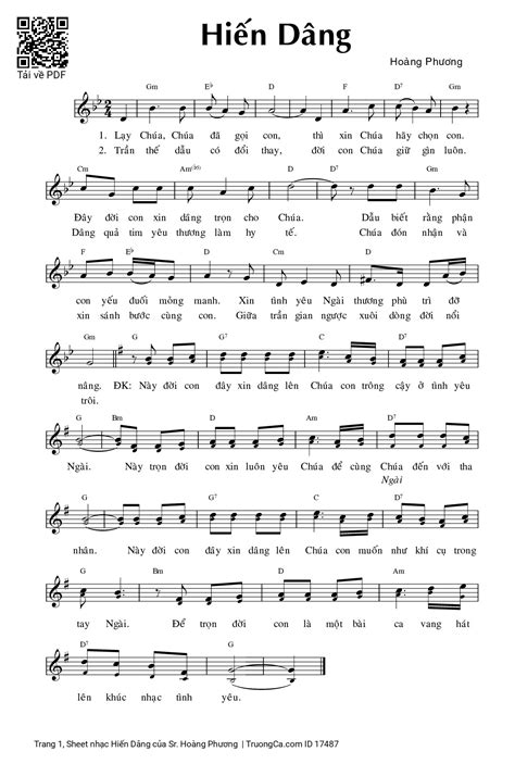 [sheet] Lạy Chúa Chúa đã Chọn Con Thì Xin Chúa Hãy Chon Con Pdf Download Sheet