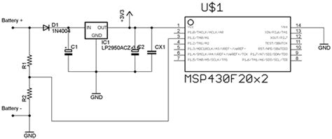 measuring battery voltage using adc10 need suggestion msp low
