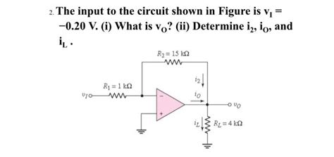 Solved The Input To The Circuit Shown In Figure Is VI Chegg