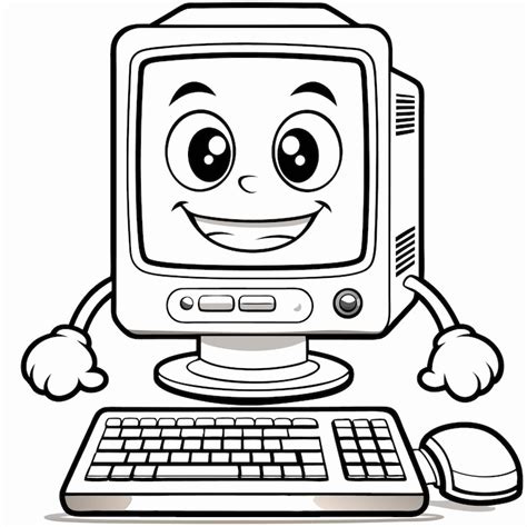 Animated Computer Clip Art Cartoon Computer Vector Art Icons And