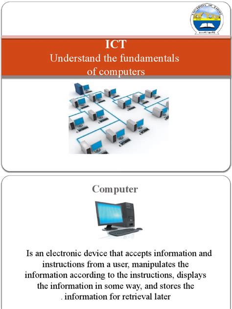 ict course 1 pdf computer network random access memory