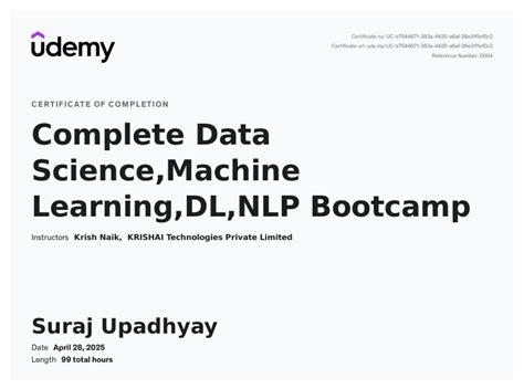 Datascience Machinelearning Deeplearning Nlp Ai Krishnaik Udemy Lifelonglearning Suraj