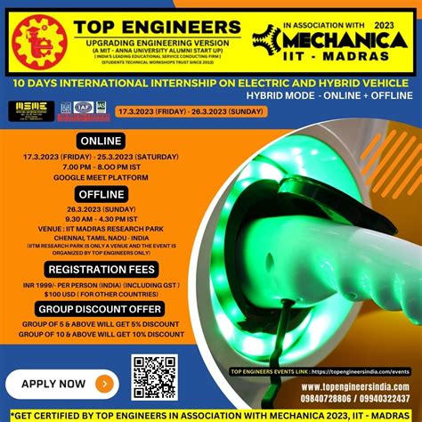 Ten Days Internship On Eletric And Hybrid Vehicle Topengineers
