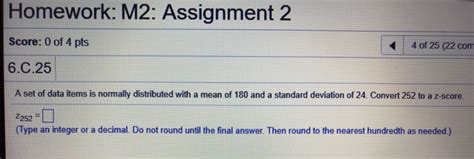 solved homework m2 assignment 2 score 0 of 4 pts 6 c 25 4