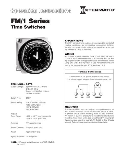 Intermatic Timer Wiring Diagram Wiring Digital And Schematic