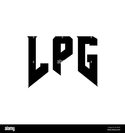 Lpg Letter Logo Design For Technology Company Lpg Logo Design Black