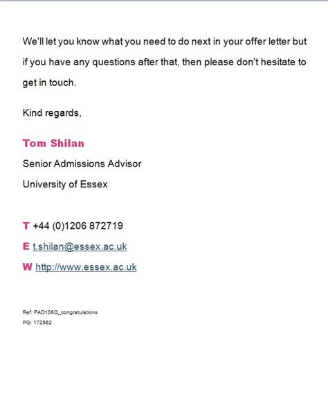 恭喜刘同学被埃塞克斯大学录取 官方 中央财经大学国际教育中心 中留服战略合作伙伴