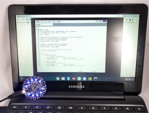 Using Circuit Playground Express Makecode And Circuitpython On A Chromebook