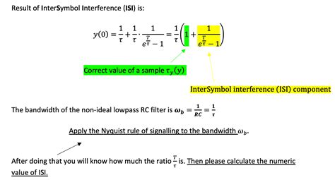 Solved Result Of Intersymbol Interference Isi Is 1 1 1 1