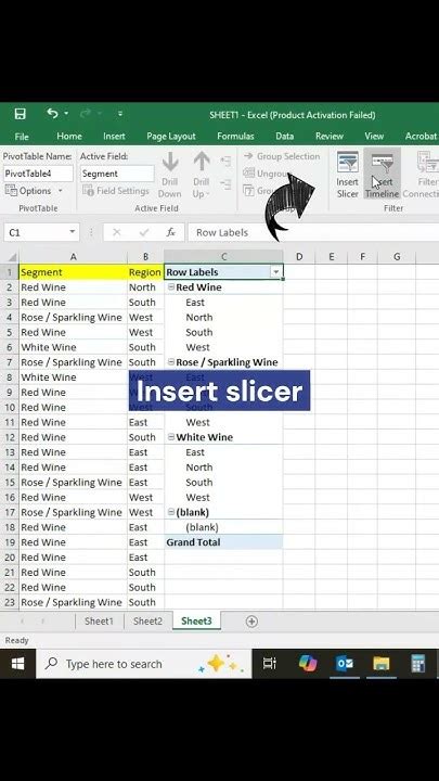 How To Create A Slicer In Excel Shortvideos Viralshort Excelslicer Exceltips Youtube