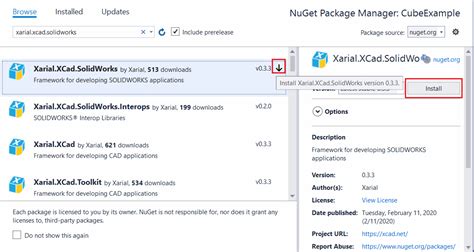 installation and updates of xcad framework for cad application