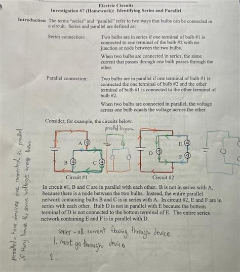 Solved Electric Circuits Investigation 7 Homework Chegg Com