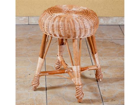 Табурет плетений з лози Круглий купити Львів Київ Меблі з лози Закарпаття