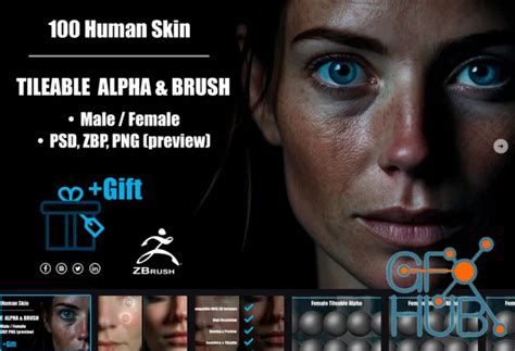 Human Skin Kit Tileable Alpha And Brush Gfx Hub 2 0 Creative Community