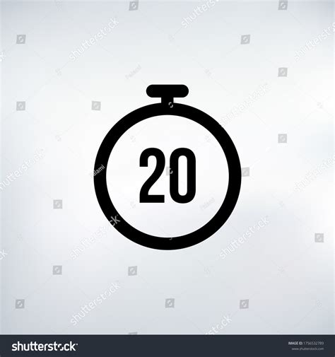 20 Seconds Countdown Timer Icon Set Stock Vector Royalty Free 1756532789 Shutterstock