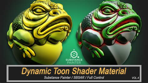 Artstation Dynamic Toon Shader Material For Substance Painter Sbsar