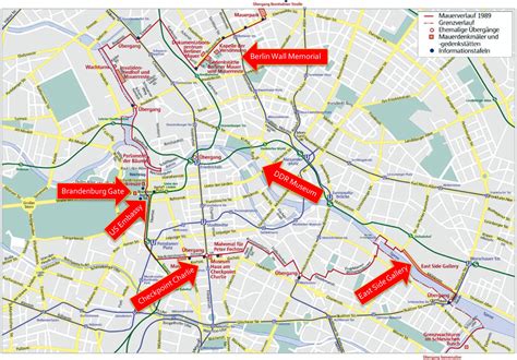Berlin Wall East Germany Map