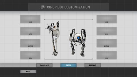 Bot Customization Portal 2 Interface In Game