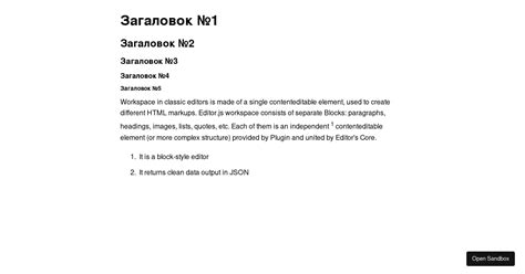 Editorjs Change Case Examples CodeSandbox