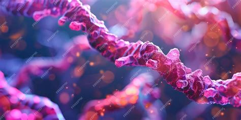 Visual Representation Of Chromosomes Reflecting Genetic Predisposition To Diseases Concept