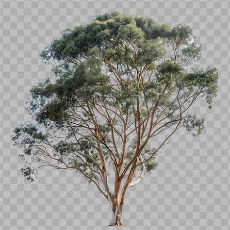 Premium Psd Eucalyptus Tree With Narrow Canopy Very Tall Tree Up To