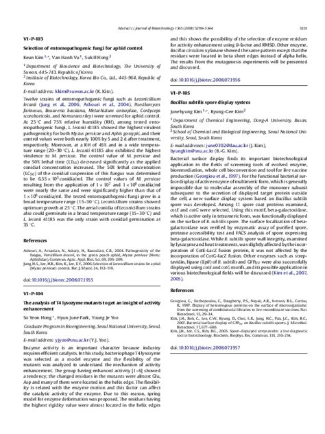 Pdf Bacillus Subtilis Spore Display System