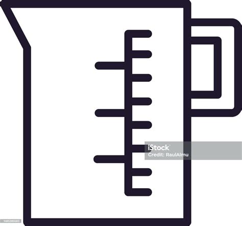 격리된 흰색 배경에 측정된 한 줄 아이콘입니다 모바일 앱 웹 디자인 웹 사이트 온라인 상점 등을위한 고품질 편집 가능한 스트로크
