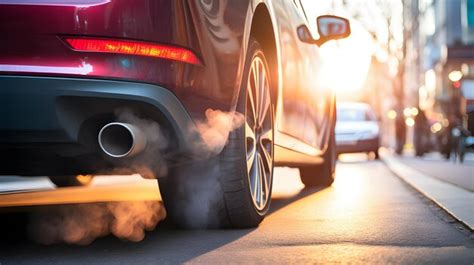 Premium Ai Image A Cars Tailpipe Showing Visible Emissions
