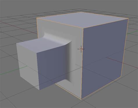 smooth edges where two mesh objects intersect modeling blender