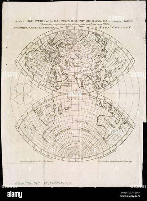 A New Projection Of The Eastern Hemisphere Of The Earth On A Plane Shewing The Proportions Of
