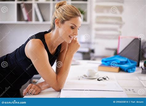 When Inspiration Strikes A Fashion Designer Working On Her Sketches Stock Photo Image Of