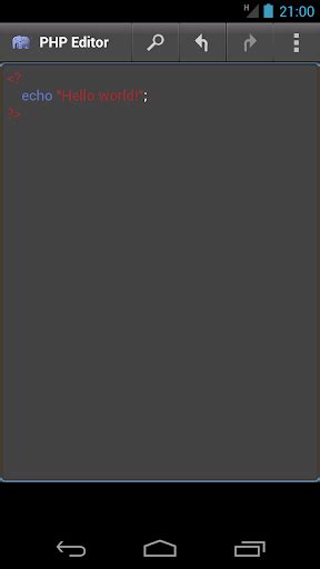 دانلود برنامه Php Editor اندروید بازار