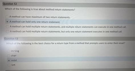 solved question 12 which of the following is true about