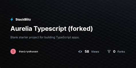 aurelia typescript forked stackblitz