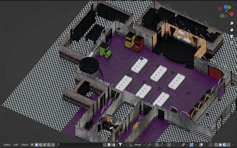 Fnaf1 Map Release Blender 36 By Torres