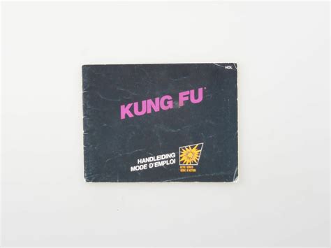 Kung Fu Manual ⭐️ Nintendo Nes Manuals