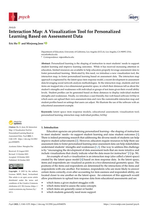 PDF Interaction Map A Visualization Tool For Personalized Learning Based On Assessment Data
