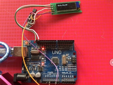 arduino unoとoled、al12832awwb h u02でhello worldを表示 u8g2lib arduino qiita