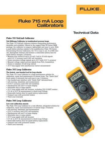 Fluke 705 Loop Calibrator At ₹ 58800 Lucknow Id 2856620774662