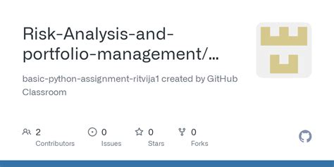 Github Risk Analysis And Portfolio Management Basic Python Assignment Ritvija Basic Python