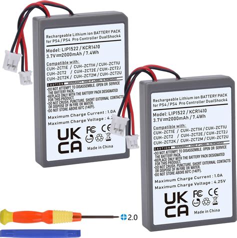 Palogreen Ps4 Battery Replacement 3 7v 2000mah For Sony Ps4 Ps4 Pro Ps4 Slim Ps4